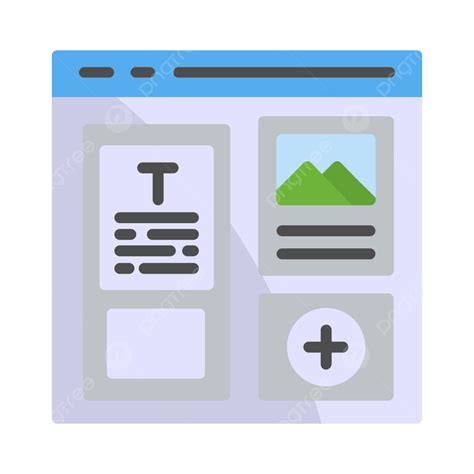 Layout Flat Icon Vector Ui Layout Interface Png And Vector With