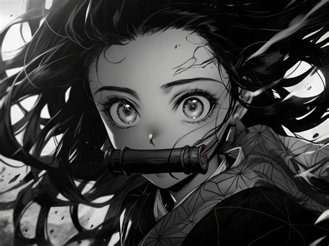 1400x1050 Resolution Nezuko Kamado In Manga Realistic Style 1400x1050