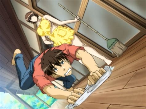 Fushimi Kenta Nonomiya Momoko Shimai Tsuma Shimaizuma Boy Girl Angry Apron Breasts