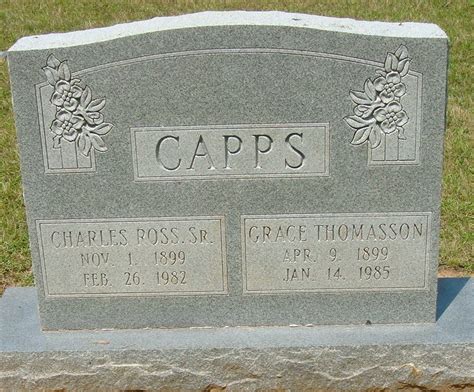 Grace Thomasson Capps 1899 1985 Mémorial Find A Grave