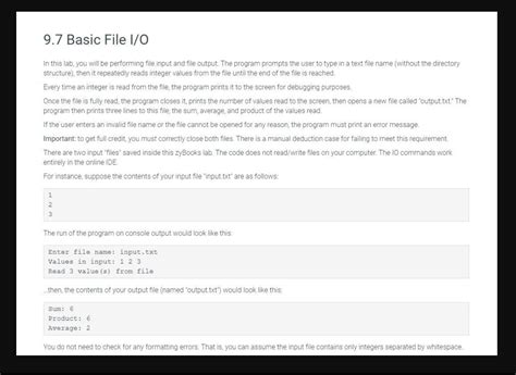 Solved Need Help With Basic File Io C Program In Zybooks As