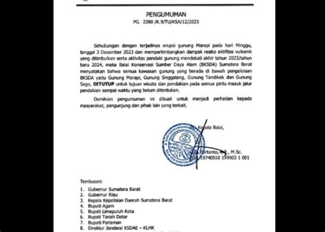 Bksda Menutup Empat Gunung Di Sumbar Antisipasi Pendakian Akhir Tahun
