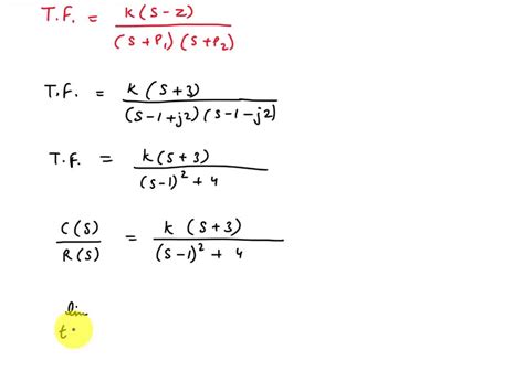 Solved A System Has A Complex Pole Pair Of 1 2j And A Real Zero
