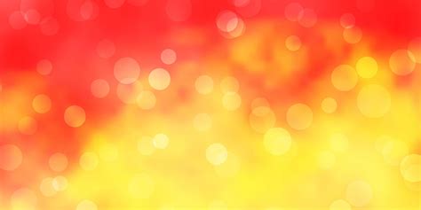 Light Orange Vector Background With Spots Abstract Colorful Disks On Simple Gradient Background