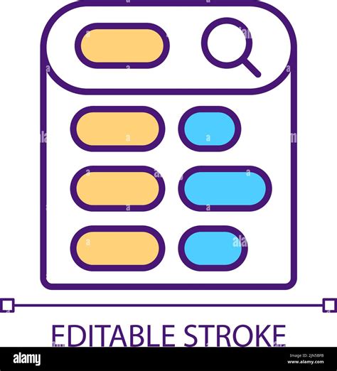 Searching For Variants Rgb Color Icon Stock Vector Image And Art Alamy