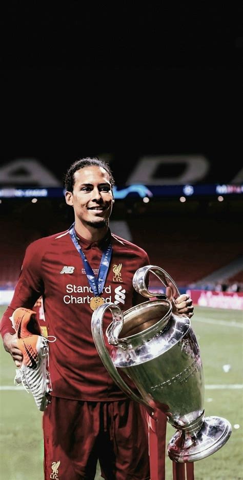 Cold Photo Of Virgil Van Dijk With Champions League Trophy Artofit