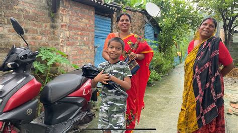 সবাই মিলে শাশুড়ি মায়ের কাছে গিয়ে আজ রান্না খাওয়া করলাম পুঁইশাক চিংড়ি কুমড়ো মাংস Youtube