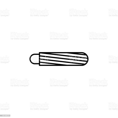 반죽 개념 선 아이콘에 소시지입니다 간단한 요소 그림입니다 패스트 푸드에서 반죽 개념 개요 기호 디자인에 소시지 설정합니다 웹