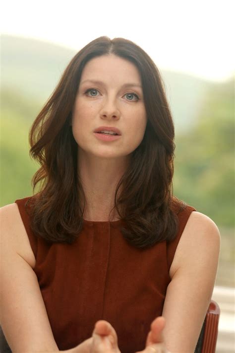 Caitriona Balfe Outlander Press Conference In Scotland