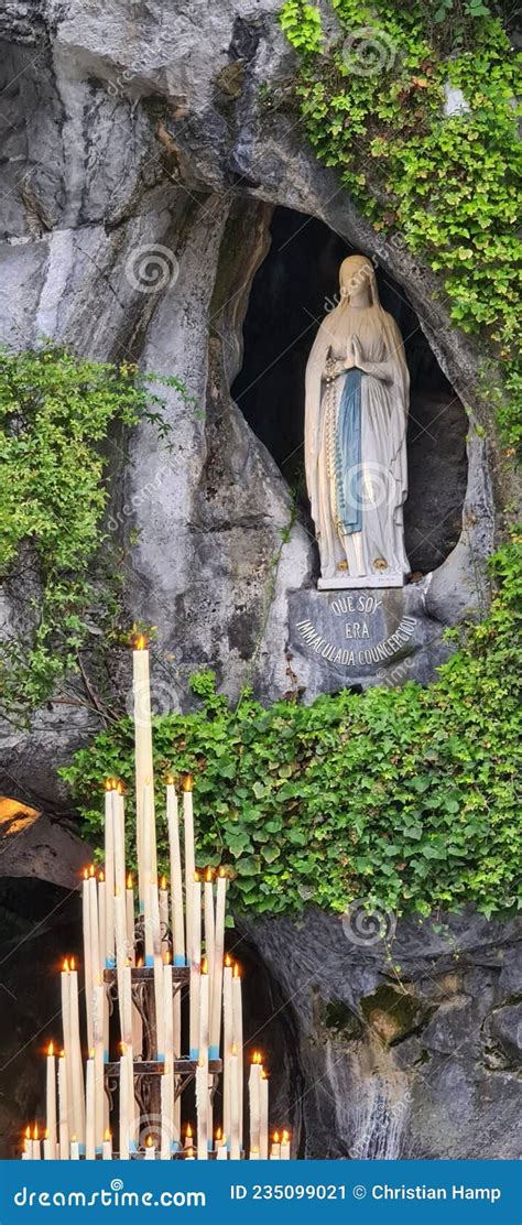 Our Lady Of Lourdes France Stock Image Image Of Prayer Roman 235099021