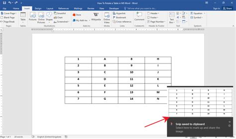 how to rotate a table in word paste table sideways in word access our