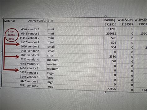 Insert Blank Rows Between Existing Rows Based On Cell Text Knime