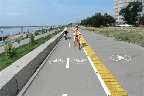 Велосипедные дорожки понятие виды разметка велодорожек