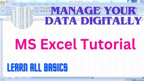 Ms Excel Tutorials Learn All Basics Step By Step Youtube