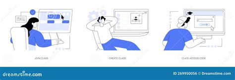 Create Class Isolated Cartoon Vector Illustrations 267330866