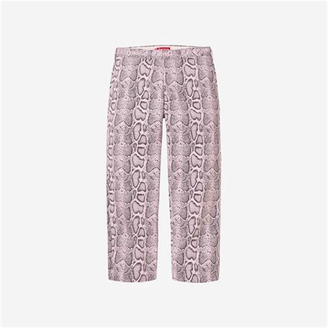 슈프림 스네이크 프린트 치노 팬츠 펄 핑크 24ss Supreme Kream