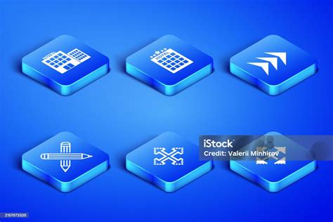 픽셀 화살표를 네 방향 호텔 건물 십자 연필 및 화살표 아이콘으로 설정합니다 벡터 3차원 형태에 대한 스톡 벡터 아트 및 기타 이미지 3차원 형태 4가지 개체 개념