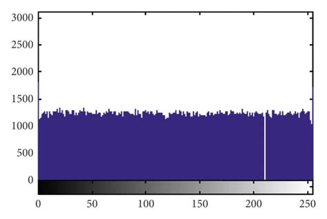 histograms of the a original image and b encrypted images
