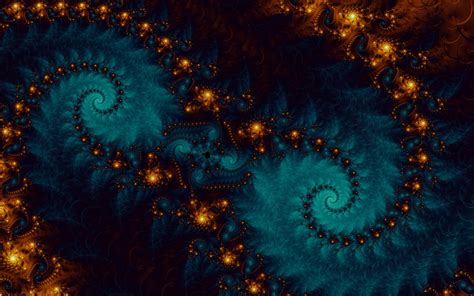 Wallpaper Fractal Spiral Swirling Abstraction Pattern Hd