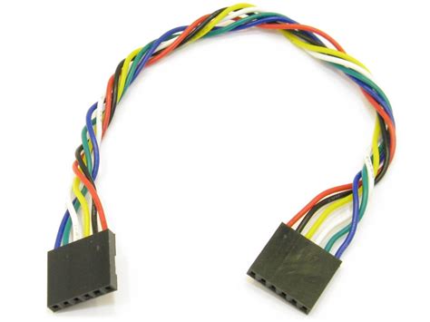 Cable 6 Pin Female To Female 254mm 20cm Modtronix