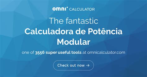 Calculadora de Potência Modular