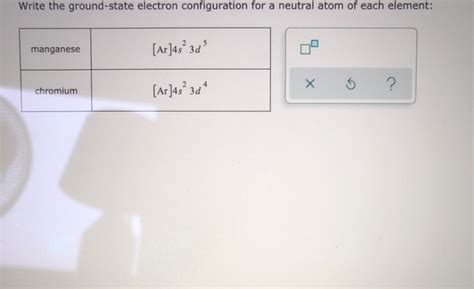 Solved Write The Ground State Electron Configuration For A