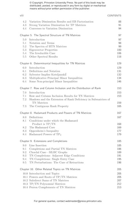 Totally Nonnegative Matrices Princeton University Press