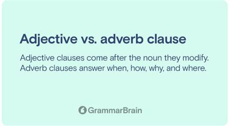 Understanding An Adjective Clause Definition Examples How To Use Them GrammarBrain