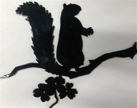 Metal Squirrel Yard Art Etsy
