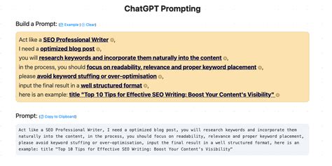 Chatgpt 프롬프트를 생성하는 템플릿 사이트 읽을거리and정보공유 파이토치 한국 사용자 모임