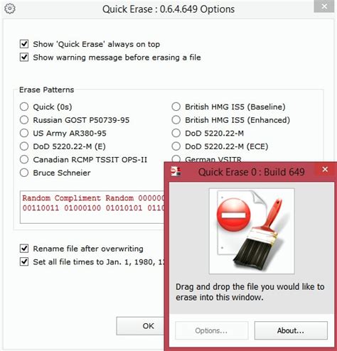 Quick Erase โปรแกรม Quick Erase ลบไฟล์ถาวร กู้คืนไม่ได้อีกแล้ว