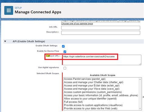 listening for callback notifications in salesforce environment