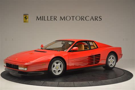 Pre Owned 1990 Ferrari Testarossa For Sale Miller Motorcars Stock