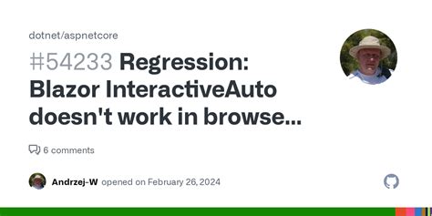 Regression Blazor InteractiveAuto Doesn T Work In Browser Without