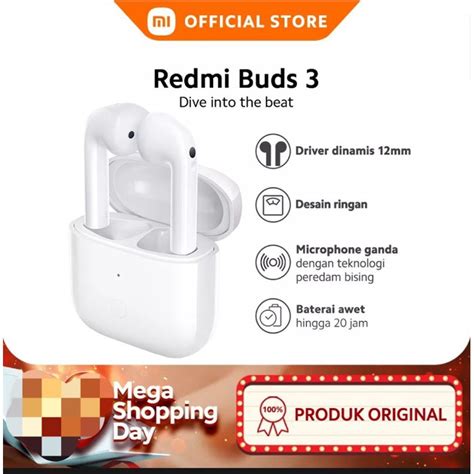 Jual Xiaomi Redmi Buds Tws Earphone Headset Garansi Resmi Shopee Indonesia