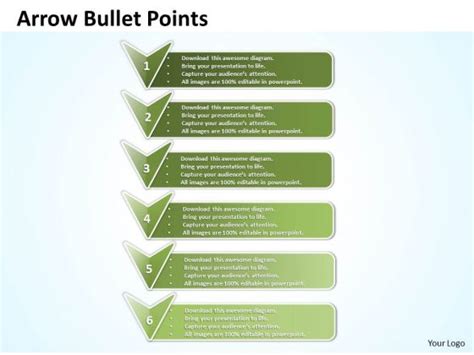 Ppt Arrow Bullet Points And Building Blocks Powerpoint Of Text