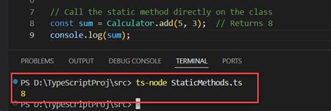 Define Typescript Static Methods