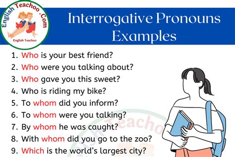 Examples Of Interrogative Pronouns Learn English Grammar English Phrases Learn English
