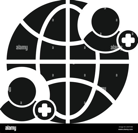 Icon Representing Global Healthcare Network Connecting Patients And Medical Professionals For