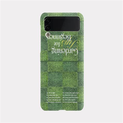 메이드모먼트 Gardening Tips 디자인 [제트플립 하드 폰케이스]아이폰14 13 12 미니 Mini 엑스 프로 Pro Max 맥스 갤럭시 Z플립 핸드폰 감성 위시버킷