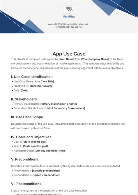 Free Use Case Templates To Edit Online And Print