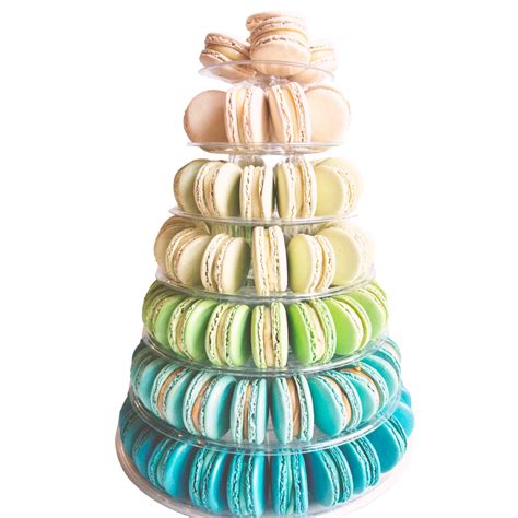 7 Tier Round Luxury French Macaron Tower Monashing Foods