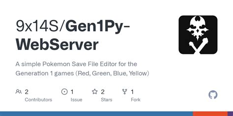 Github 9x14sgen1py Webserver A Simple Pokemon Save File Editor For