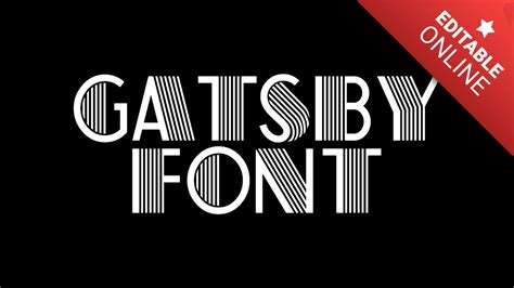 Gatsby Font Text Effect Generator