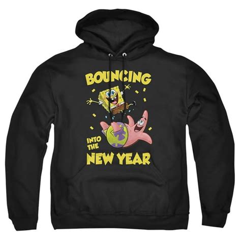 Spongebob Squarepants Bouncing Into The New Year Unisex Adult Pull Over
