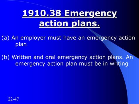 PPT Subpart E Exit Routes Emergency Action Plans And Fire