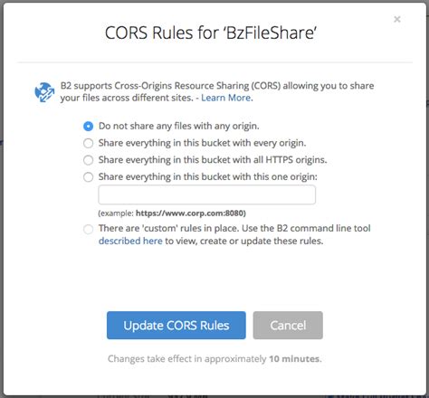 how to enable cors for cross origin resource sharing
