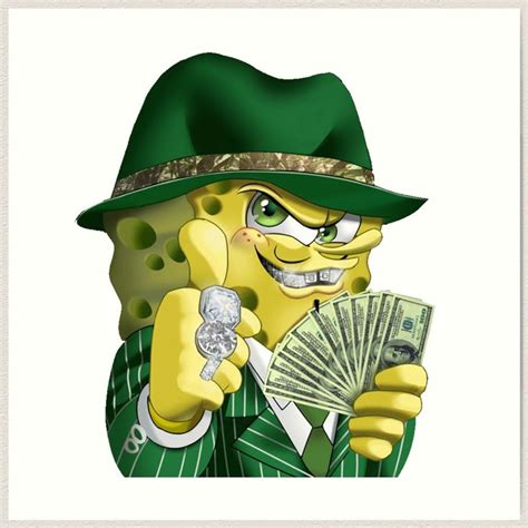 Spongebob As A Gangster Wallpaper
