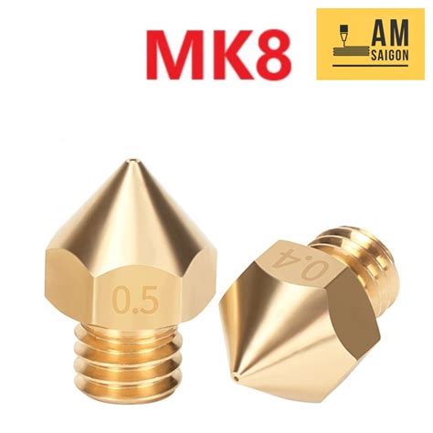 Print Head Mk8 Large 1 75mm 3d Printer Nozzles Compatible With Cr10 3d
