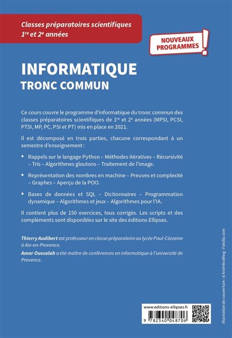 Informatique tronc commun CPGE scientifiques 1re et 2e années Nouveaux programmes